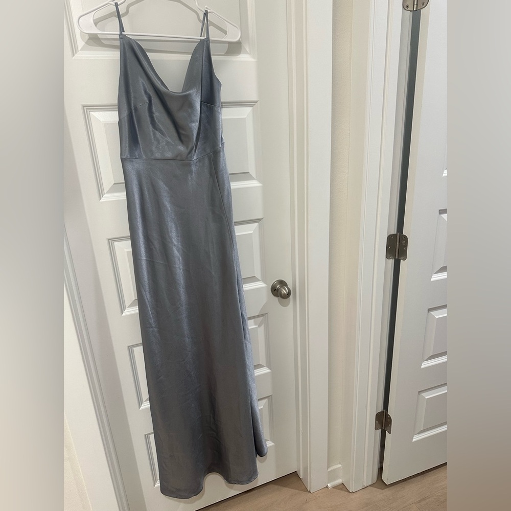 Birdy Grey Lisa Long Maxi Gown Small, Dusty Blue - Gem